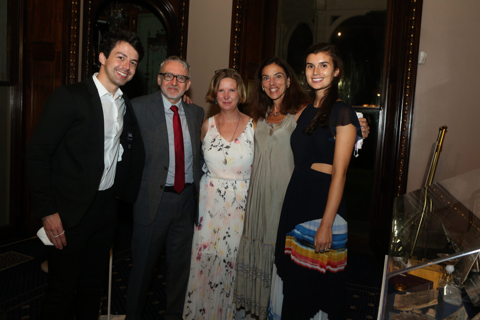 Adam Keefe, Neil Rhodes, Leonaura Rhodes, Diane Keefe, and Anna Anthony ...